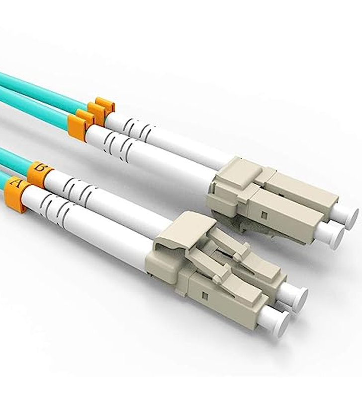 Cable de conexión de fibra, cables de fibra óptica Gigabit de 10 G con LC a LC Multimodo OM3 ...